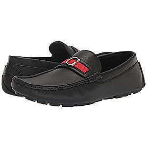Guess Men's AUROLO Driving Style Loafer, Black 001, 12