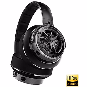 1MORE Triple Driver Over-Ear Headphones Comfortable Foldable Earphones with Hi-Res Hi-Fi Sound, Bass Driven, Tangle-Free Detachable Cable for Smartphones/Android/PC/Tablet - Silver/Titanium