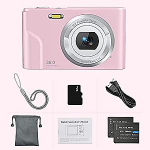 Digital Camera for Kids Boys and Girls - 36MP Children's Camera with 32GB SD Card£¬Full HD 1080P Rechargeable Electronic Mini Camera for Students, Teens, Kids