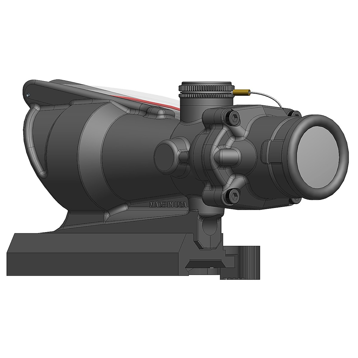 Trijicon 4x32 ACOG with Red Horseshoe/Dot M855 RCO Reticle and Quick Release Mount