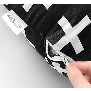 Mila Millie Water Resistant Removable Cover for Newborn Lounger | Unisex Swiss Cross Design | Premium Quality Soft Wipeable Fabric (Swiss Cross)