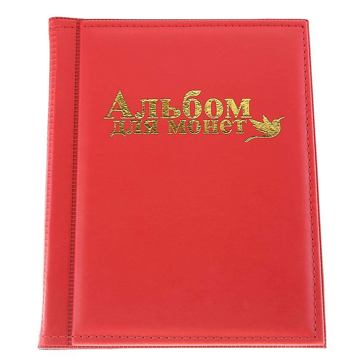 Coin Collection Album， Coins Display Storage Book Holder Collecting Sleeves Organizer Case 300 Pockets Pennies Collections Supplies Box Bill Commemorative Collector Money Foreign Currency Quarters Red