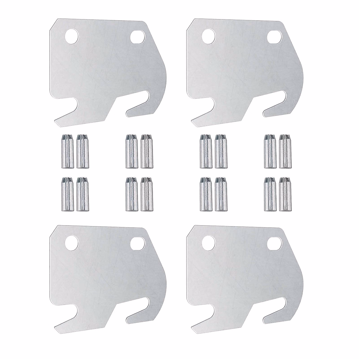 Bed Frame Hooks for Wooden Beds 4pcs Replacement Universal Bed Rail Hook Plates Parts Headboard and Footboard Heavy Duty Catch Hook for Bed Accessories