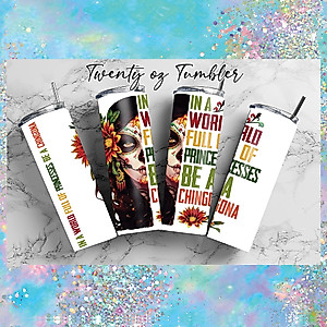 QICD 20 oz Insulated Double Wall Stainless Steel Tumbler with Spill Proof Lid and Reusable Straw, Water Bottle Coffee, Mexican Latina Chingona Princess Cup Mug Tumbler (Chingona1)