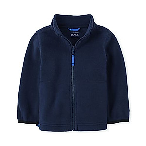 The Children's Place baby boys And Toddler Boy Heavy 3 in 1 Winter Jacket, Wind, Water-resistant Shell, Fleece Inner Down Alternative Coat, Blue Airplanes, 4T US