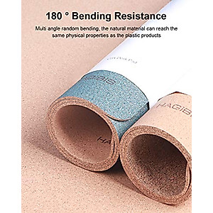 Hagibis Desk Pad, Natural Cork Large Desk Blotter Protector, Superfine Surface Material Dual Sided Desk Writing Mat for Office, Home, Gaming (Cork, 24.4" x 11.8")