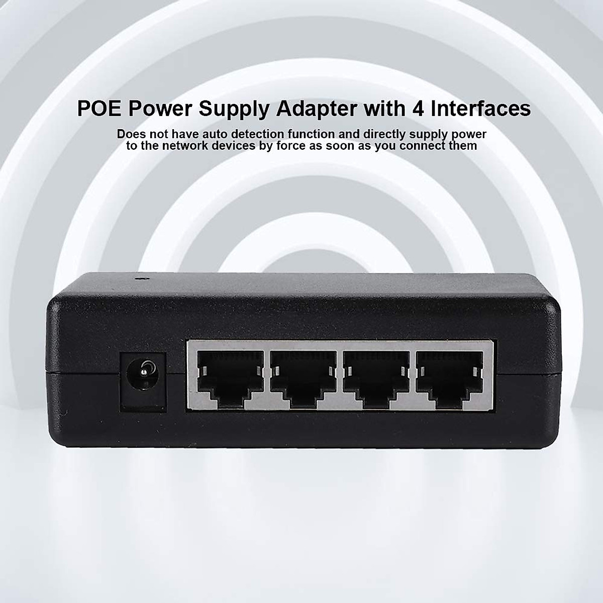 PoE Ethernet Power Supply 4 Port POE DC 12V-48V Power Adapter Injector for IP Camera 802.3af/802.3at Device
