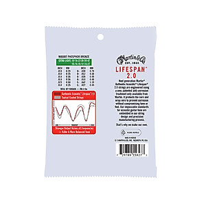 Martin Authentic Acoustic Guitar Strings - Lifespan 2.0 Treated