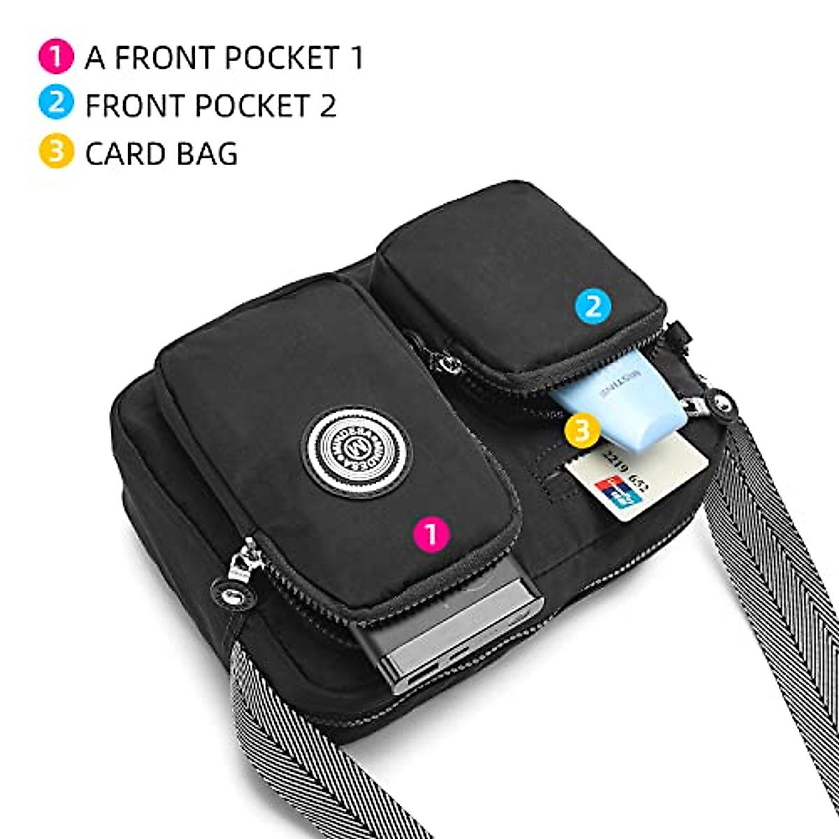 Vendra Moka Crossbody Bag for Women & Shoulder Waterproof Handbag Purse for Women, Small Travel Bag…