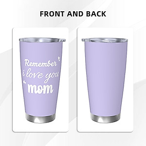 S SERUYOO Birthday Gifts for Mom Tumbler with Straw, Mothers Day Gifts for Mom from Daughter Son, 20oz Stainless Steel Insulated Tumbler Drinking Coffee Tea Cups Travel Mug Presents for Mom