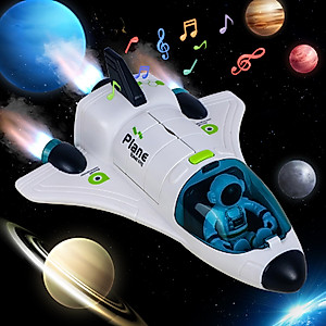 TOY Life Space Rocket Toys for Kids Shuttle Toy with Astronaut Figure and Rover for Boy 5-12 Kid Spaceship Planet Stem for Boys & Girls