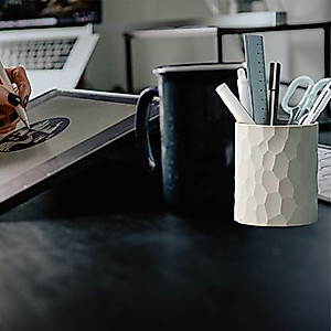 minimaliving Pen Holder,Nordic Style Silicone Waterproof Pencil Holder for Desk Simple&Modern Minimalist Makeup Organizer Multifunctional Office Supplies for Home,Kids and School(Light grey)