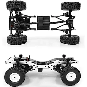 Apawband RC Crawler WPL C24 RC Rock Crawler RC Truck 4x4 Off Road RTR, 1/16 Scale Remote Control Truck All Terrain 2.4 Ghz with Proportional Steering LED Lights Hobby Toys Adult