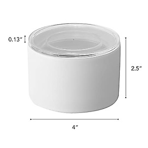 YAMAZAKI Home Tower Ceramic Food Storage Contrainers/Canisters With Airtight Lid - Small - 1 Cup, 240 Milliliters