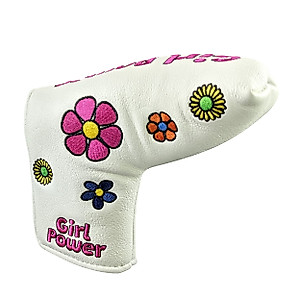 Foretra - Limited Edition Girl Power Golf Putter Headcover Quality PU Leather Magnetic Closure for Blade Style Putters