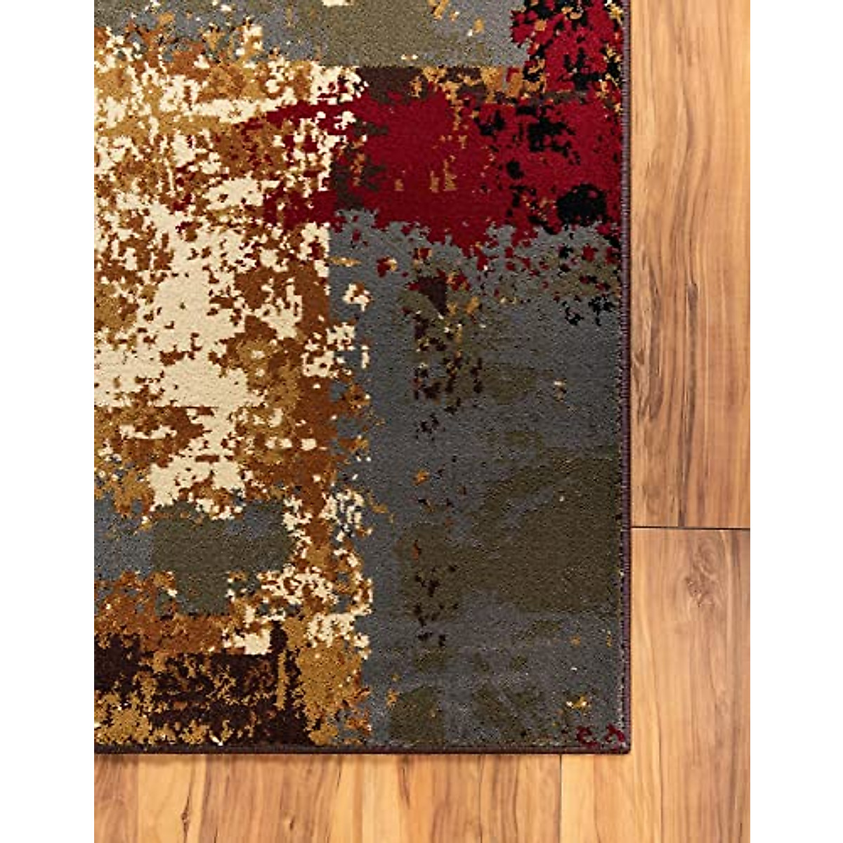 Unique Loom Barista Collection Area Rug - Catuai (5' 1" x 8' Rectangle, Multi/ Brown)