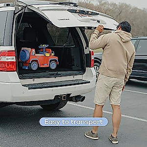 Bluey 6V Ride On Car for Toddlers - Interactive Electric Car for Kids with Sound Effects & Music, Riding Toy for Boys & Girls, Includes 6V Rechargeable Battery & Charger