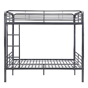 FUSVZ Metal Full Over Full Bunk Beds for Adults, Modern Style Metal Bunk Bed Full Over Full Size, Heavy-Duty Bunk Beds Frame with Ladders for Kids Boys Girls Teens Adults, Weight Capacity 500LBS