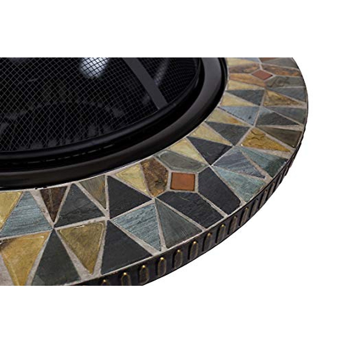 Pleasant Hearth GHP Group OFW088RC fire Pit, Rubbed Gold