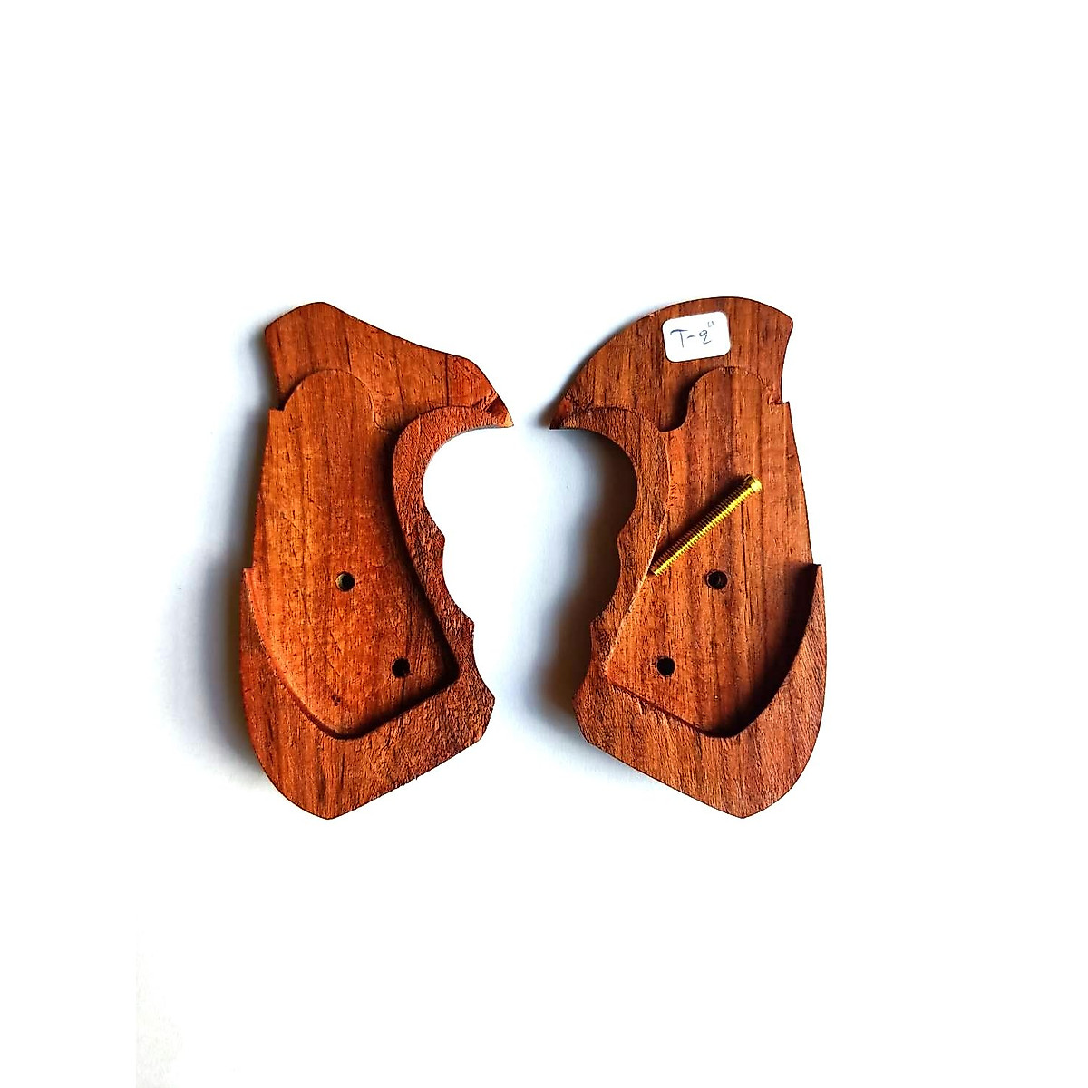 BMPL Hardwood New Taurus Model 85 856 M 85 M85 M856 .38 Special 2" 2 inch Grips Hard Wood Smooth Finger Groove Handmade Handcraft