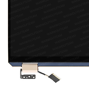 WARWOLFTEAM Replacement Whole Hinge-up Assembly For HP Spectre X360 15-EB0073TX 15-EB0081NR 15-EB0083NR 15-EB1043DX LCD Touch Screen Digitizer Assembly UHD 15.6in L97636-001 (OLED Cable Version, Blue)