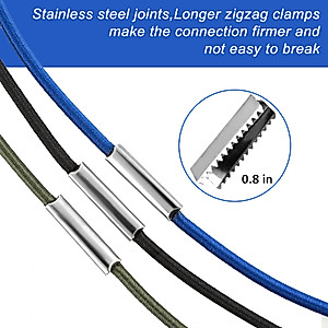 3 PCS Trash Can Rubber Bands, Trash Can Bands for 13 to 30 Gallon Trash Can Rubber Bands Set, Large Rubber Bands for Fixing and Tying Trash Cans in Kitchens, Bathrooms (Black, Blue, Green)