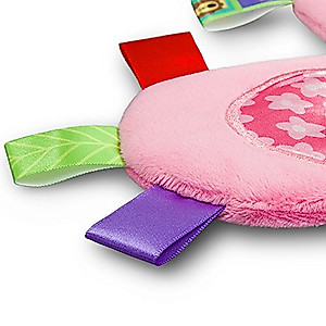 Inchant Taggy Soothing Security Blanket Plum Blossom Baby Velvet Comforter - Pink