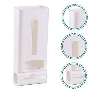 Cabilock 5pcs Bag Storage Box Bag Dispenser Holder Trash Bag Container Wall Shopping Bag Holder Kitchen Garbage Bags Organizer Wall Mounted Garbage Bag Holder Plastic Roll Rack Hanging