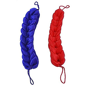 Huachnet Exfoliating Bath Sponge Shower Pouf Loofah Back Scrubber (Red)