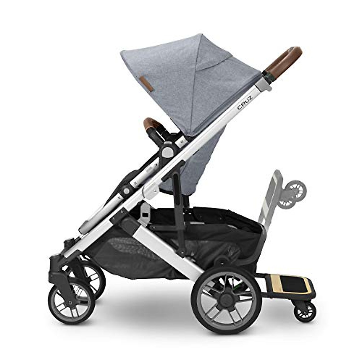 UPPAbaby Cruz V2 Stroller - Alice (Dusty Pink/Silver/Saddle Leather) + Piggyback for Cruz V2