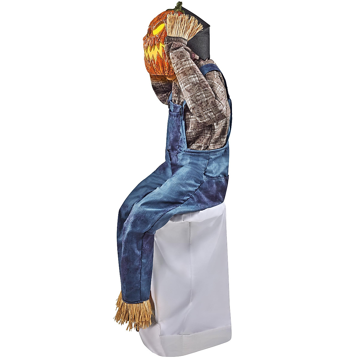 Spirit Halloween 3.6 Ft Lil Jack Carver Animatronic | Decorations | Animated | Yellow Light Up LEDs | Pop-Up Motion