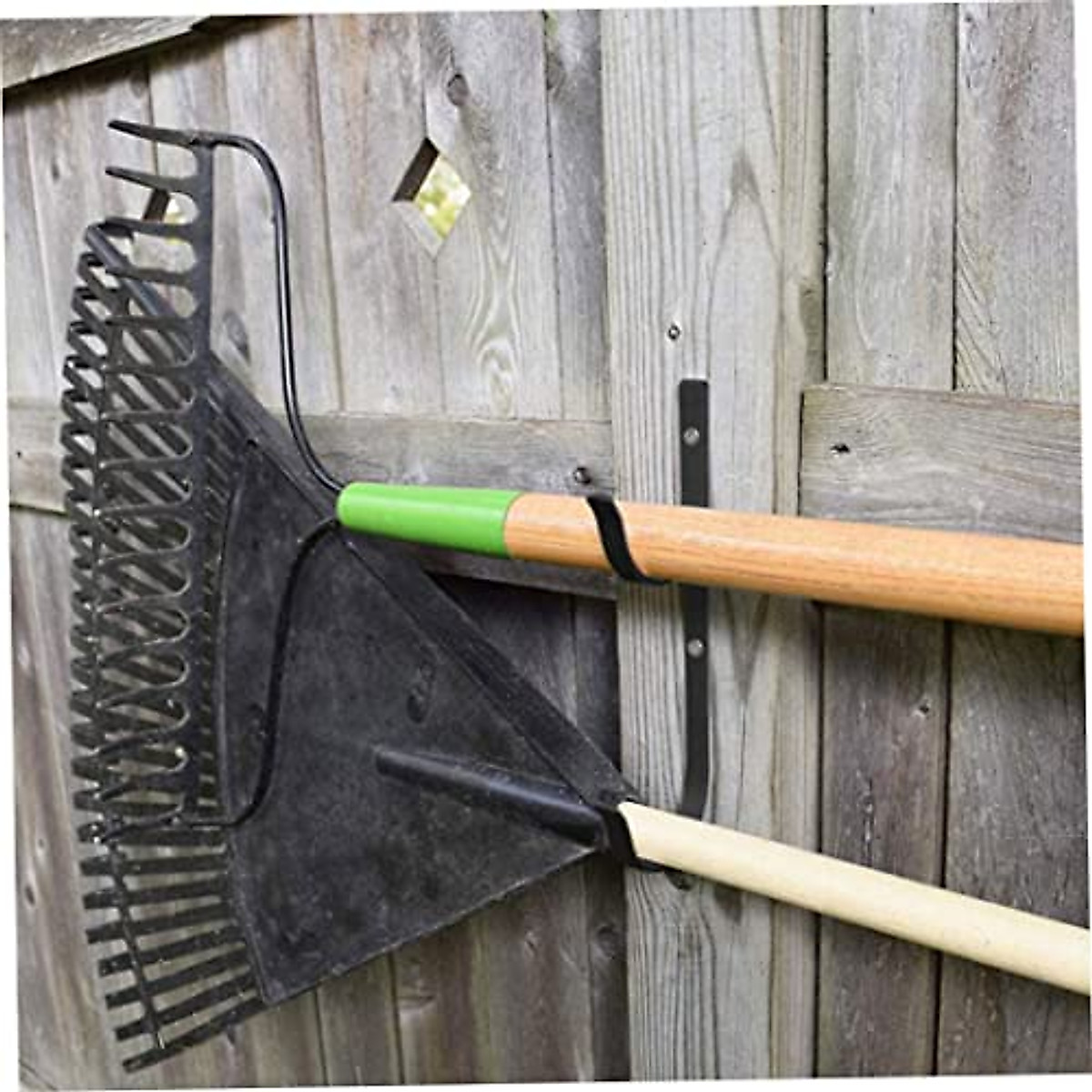 Pool Pole Hanger Aluminum Alloy Brushes Hooks Garden Tool Hooks Swimming Pool Pole Hanger Telescopic Poles Holder Swimming Accessories - Black 4PCS.