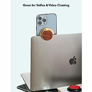 HANDL O MagSafe Carbon Fiber Removable Phone Grip & Stand for Smartphone – for Magnetic Charging