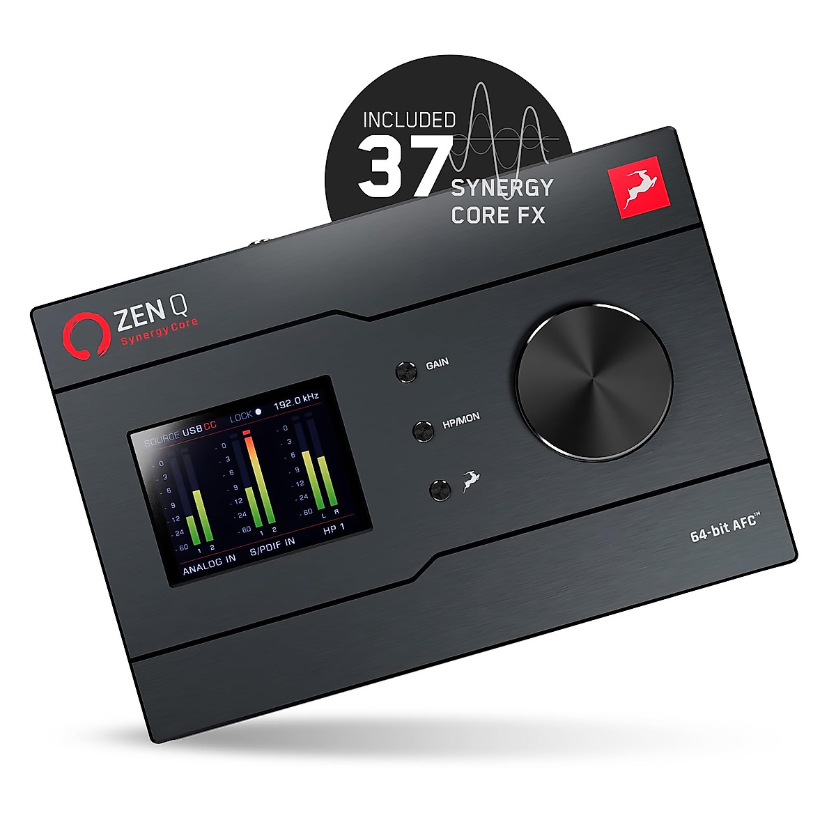 Zen Q Synergy Core Audio Interface, 14x10 Bus-Powered Thunderbolt 3 Interface for Recording Music, with Onboard Real-Time Audio Recording Effects, XLR Interface Connection - Antelope Audio