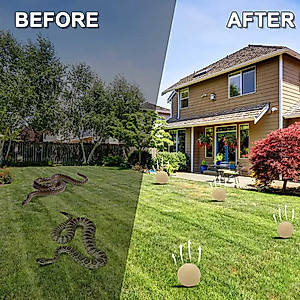 EQCFSATY Snake Repellent for Yard Powerful, Snake Repellent Pet Safe, Snake Away Repellent for Outdoors,Snake Repellent Indoor, Backyard Snake Repellent Outdoor, Snake Deterrent Outdoor -8P