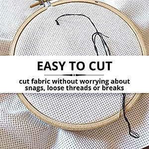 6PCS Aida Cloth 14 Count 3 Pieces Black Cross Stitch Fabric and 3 Pieces White Cross Stitch Fabric Cotton Embroidery Fabric for Needlework 14 Count Cross Stitch Fabric for Craft Embroidery