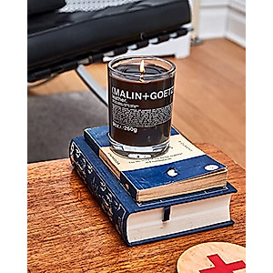 Malin + Goetz Leather Candle – Artisanal Leather Goods Aroma Fragrance, Natural Wax Blend, Modern & Traditional Scent, Vegan & Cruelty Free, Cotton Wick, Lasts 60 Hours