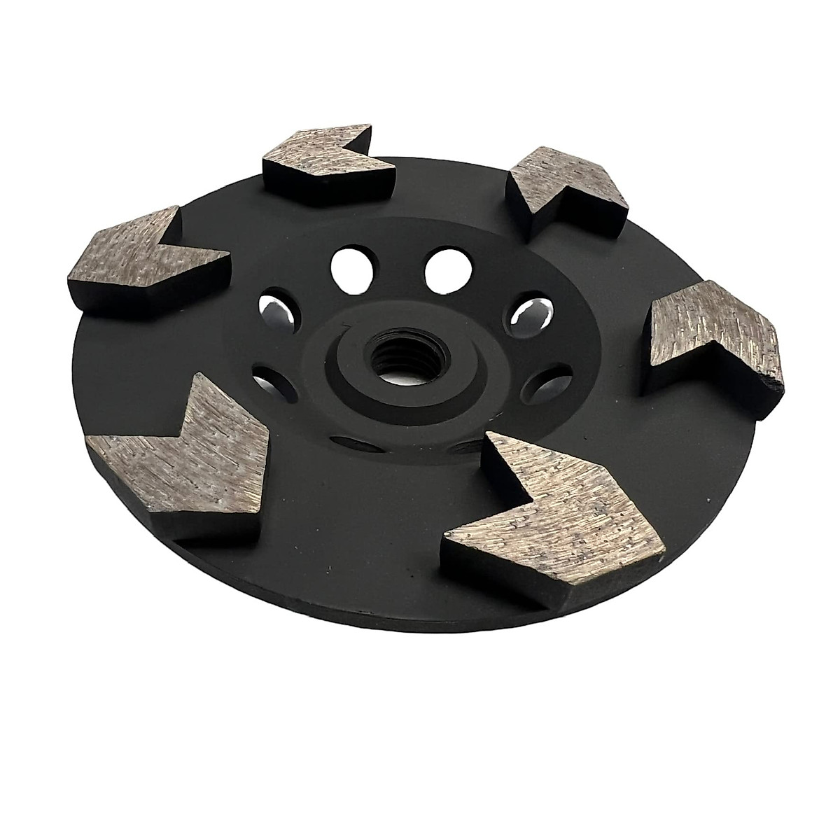 5” Diamond Grinding Cup Wheel Arrow Diamond Segment for Concrete Epoxy Glue Mastic Paint and Coating Removal 5/8-11” Thread