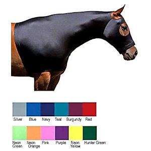 Sleazy Sleepwear for Horses Large Solid Zipper Stretch Hood- Burgandy