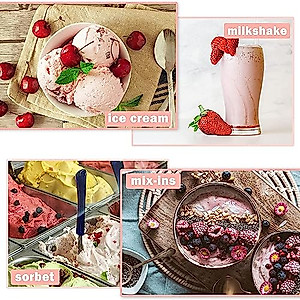 Creami Pints, for Ninja Creamy Pints and Lids - 4 Pack,24 OZ Icecream Container Safe and Leak Proof Compatible with NC500,NC501 Series Ice Cream Makers