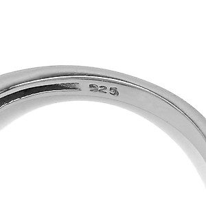 Silvershake June Birthstone Natural Moonstone 925 Sterling Silver Solitaire Ring Size 11