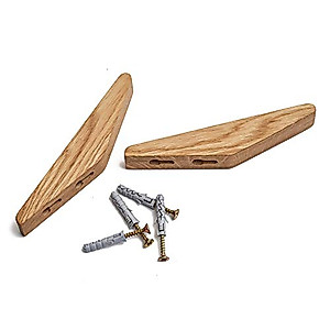 Oak wood wall hooks GATIS - Natural
