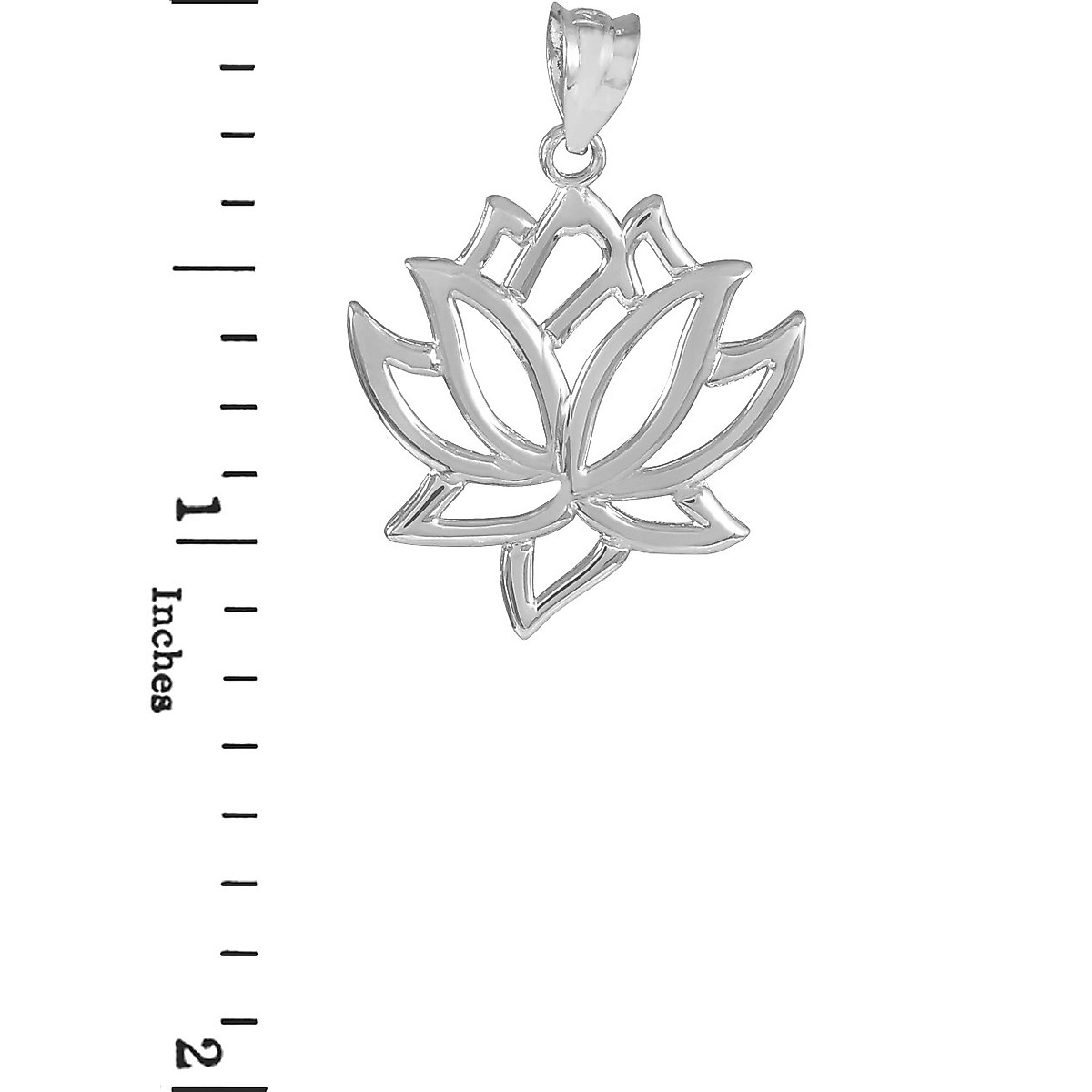 925 Sterling Silver Lotus Flower Pendant