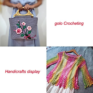 golo Crochet Thread Size 10 Colored Yarn for Crocheting D-Blue-169