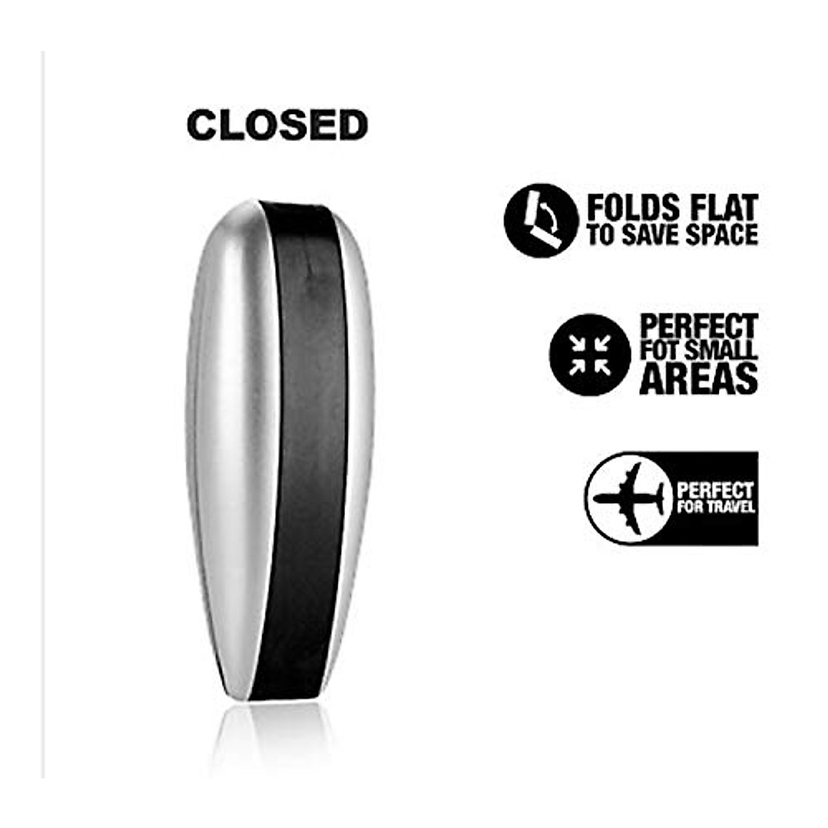 2 Piece Travel Hangers - Portable Folding Clothes Hangers Travel Accessories Foldable Clothes Drying Rack for Travel, Car Hangers (Black)