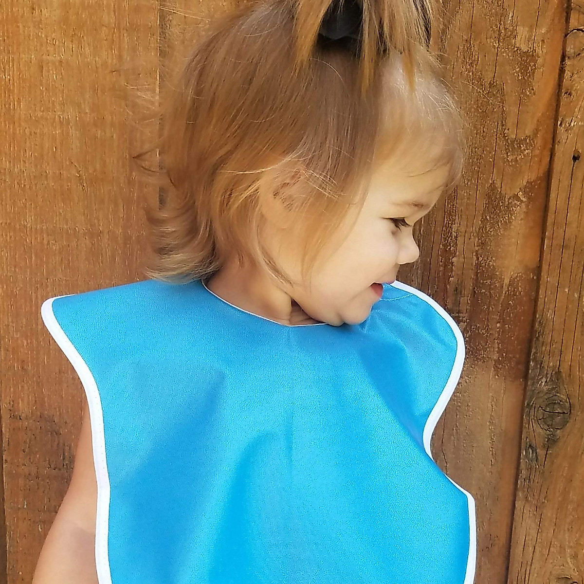 Toppy Toddler Extra Large Waterproof Bibs Premium Baby and Toddler Bib 4-Pack Gift Set, Double Snap Buttons, Cute Designs for Girls