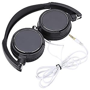 Eboxer Wired Over Ear Headphone Noise Cancelling Headset for PC Support FM Automatic Search, Foldable Headset with 3.5mm Cable for Travel, Work, Play Game, etc