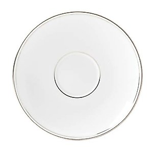 Lenox Federal Platinum Coupe Saucer, 0.40 LB, White