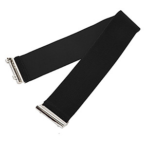 GRACE KARIN Women's Wide Stretchy Cinch Belt Vintage Elastic Waistband (S,Black CL409-1)