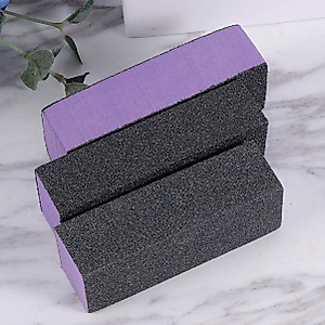 Beaupretty 3pcs Nail Files and Buffer Professional Three-sided Emery Board Buffers Nail Art Care Buffer Block Tools